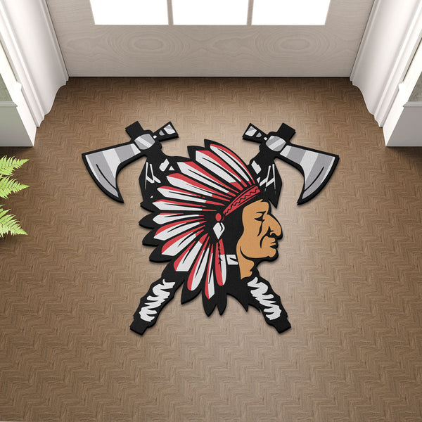 SM250509M05 Chief Native American Shaped Mat – Powwow Store