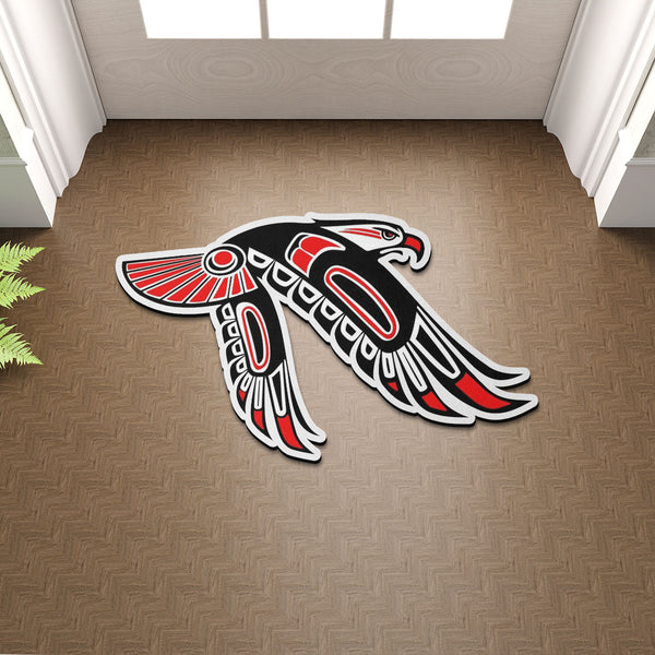 SM250512M15 Eagle Native American Shaped Mat – Powwow Store