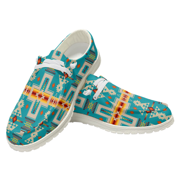 GB-NAT00062-05 Pattern Native Lace Up Loafers – Powwow Store