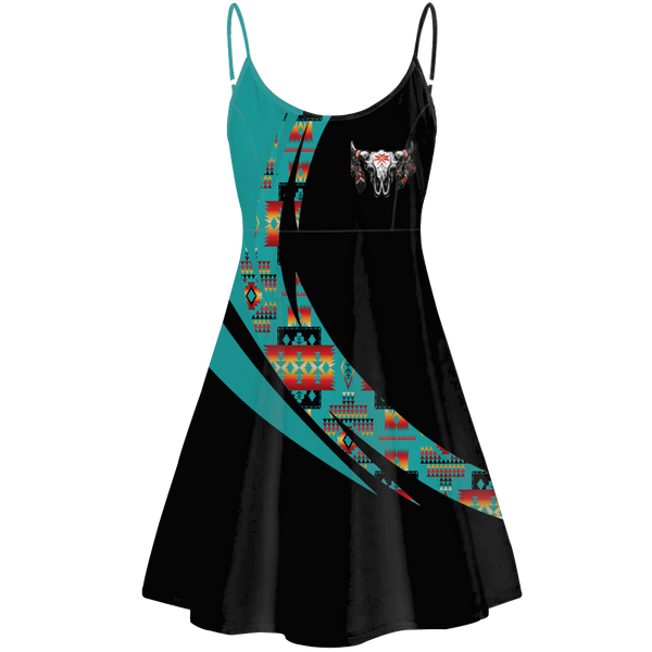 STD0087 Pattern Native American Strings Dress – Powwow Store
