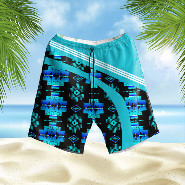 GB-HS000110 Pattern Native Hawaiian Shorts – Powwow Store