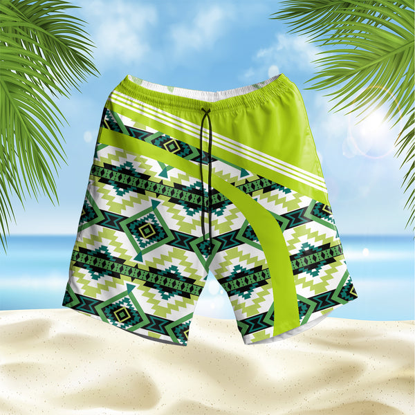 GB-HS000115 Pattern Native Hawaiian Shorts – Powwow Store