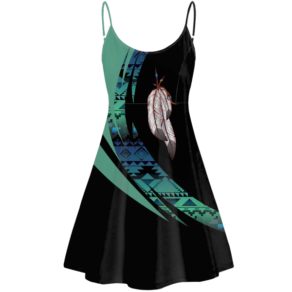 STD00100 Pattern Native American Strings Dress – Powwow Store