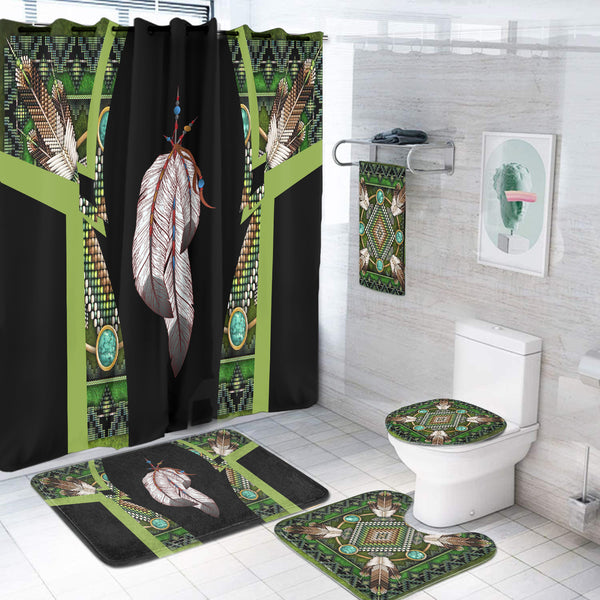 BS-000180 Pattern Native American Bathroom Set – Powwow Store
