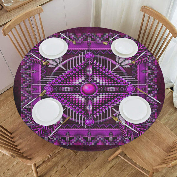 GB-NAT00023-05 Pattern Native American Round Table Set – Powwow Store