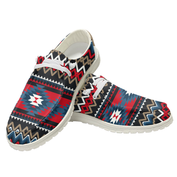 GB-NAT00529 Pattern Native Lace Up Loafers – Powwow Store