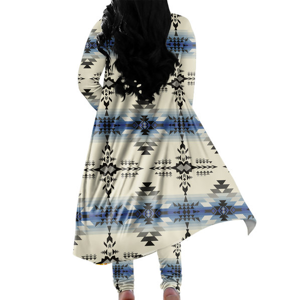 GB-NAT00608 Tribe Design Native American Cardigan Coat Long Pant Set ...