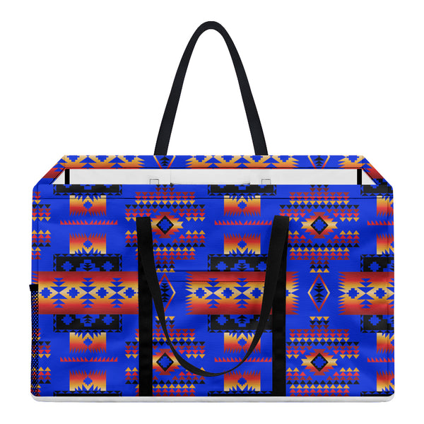 GB-NAT00046-06 Pattern Native Square Basket – Powwow Store