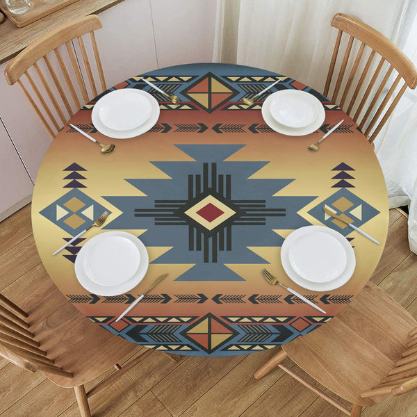 GB-NAT00057 Pattern Native American Round Table Set – Powwow Store