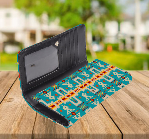 GB-NAT00062-05 Pattern Native Foldable Wallet – Powwow Store