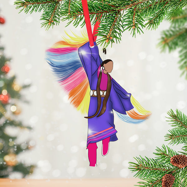 ORM0027 -Christmas Tree Ornament Native – Powwow Store