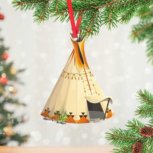 ORM0011 -Christmas Tree Ornament Native – Powwow Store