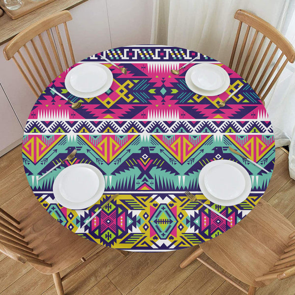 GB-NAT00071 Pattern Native American Round Table Set – Powwow Store