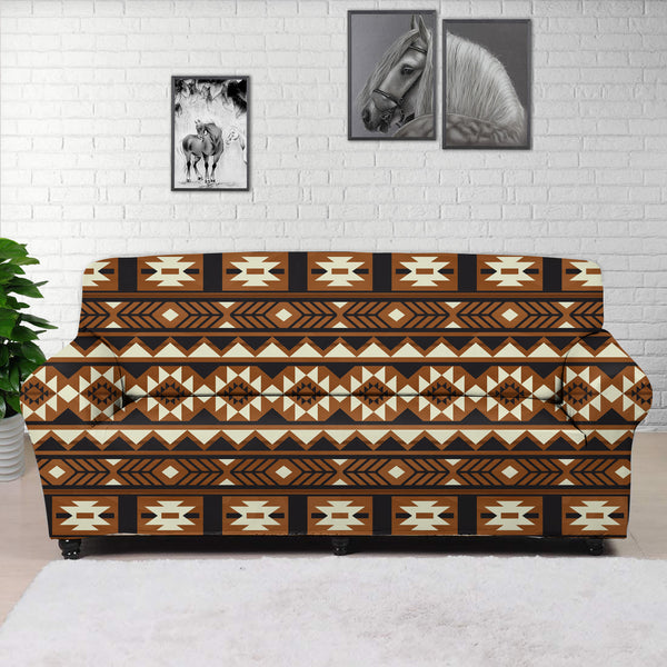 GB-HW000665 Native Tribal Pattern Native Sofa Cover – Powwow Store