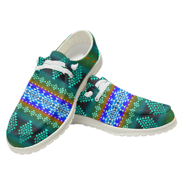GB-NAT00680-02 Pattern Native Lace Up Loafers – Powwow Store