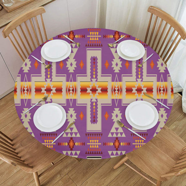 GB-NAT00062-07 Pattern Native American Round Table Set – Powwow Store
