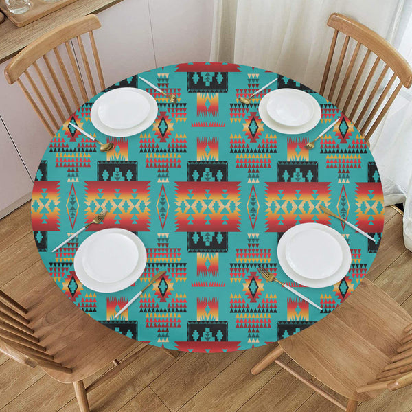 GB-NAT00046-01 Pattern Native American Round Table Set – Powwow Store