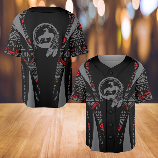 BJ000161 Pattern Native Baseball Jersey – Powwow Store