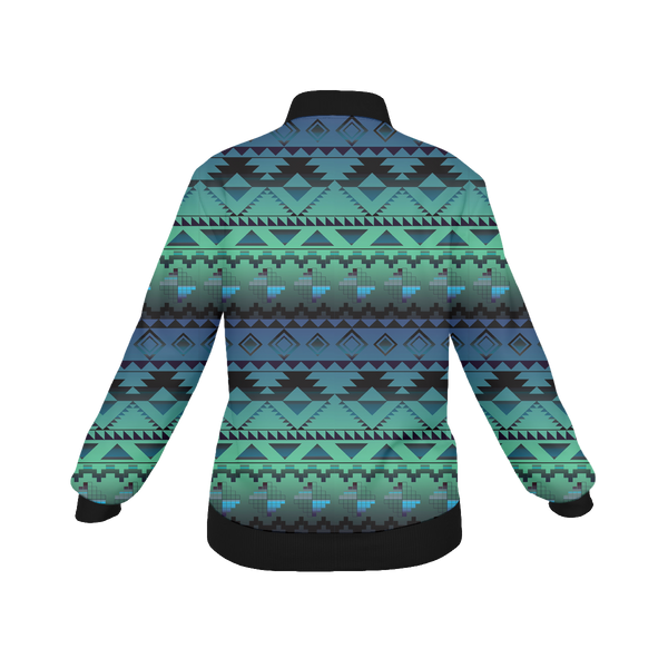 GB-NAT00601 Tribe Pattern Native American Women's Jacket – Powwow Store
