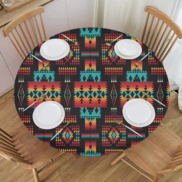GB-NAT00046-02 Pattern Native American Round Table Set – Powwow Store