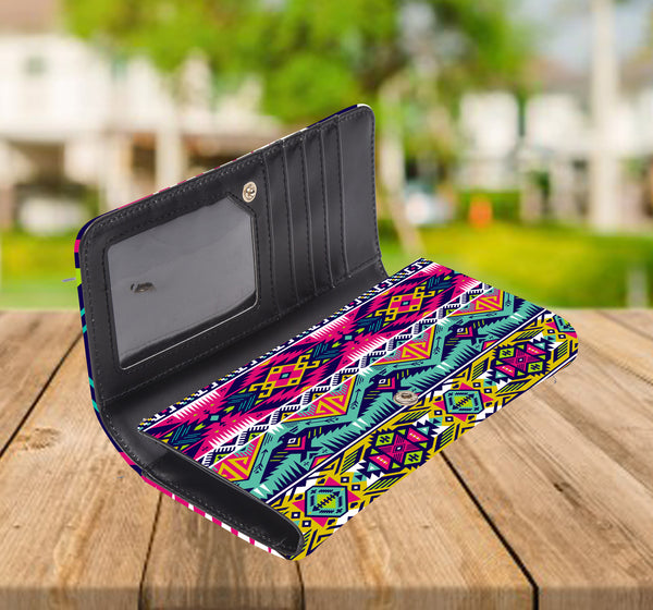 GB-NAT00071 Pattern Native Foldable Wallet – Powwow Store