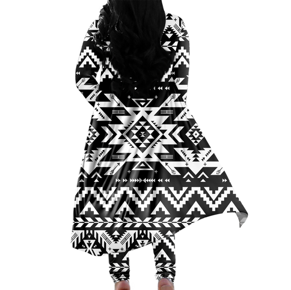 GB-NAT00441 Tribe Design Native American Cardigan Coat Long Pant Set ...