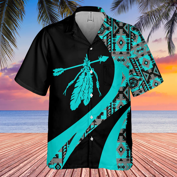 GB-HW000937 Tribe Design Native American Hawaiian Shirt 3D – Powwow Store