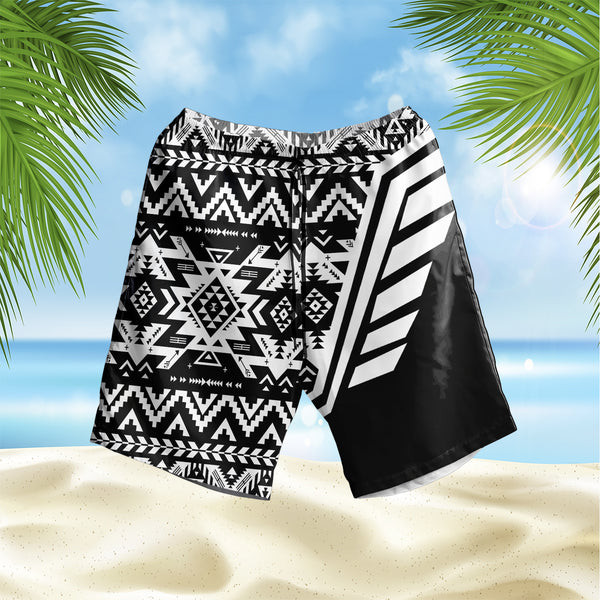 GB-HS00063 Pattern Native Hawaiian Shorts – Powwow Store