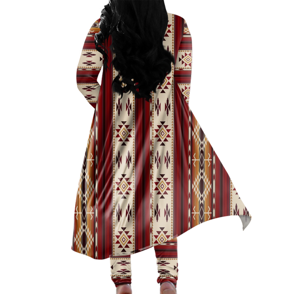 CLP0009 Tribe Design Native American Cardigan Coat Long Pant Set ...