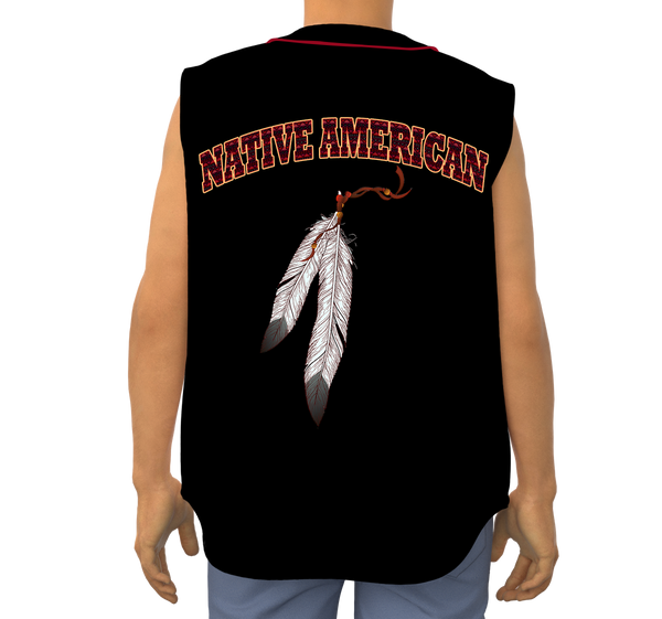 BJ000174 Pattern Native American Men's Sleeveless Baseball Jersey ...