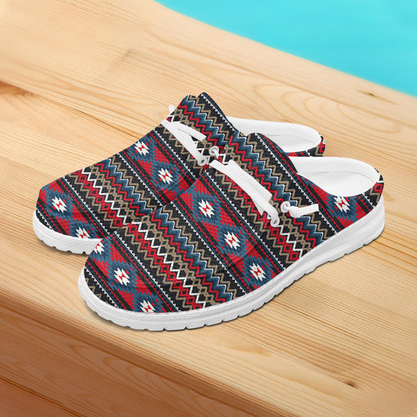 DS250221M01 Pattern Native American Mesh Dude Shoes – Powwow Store