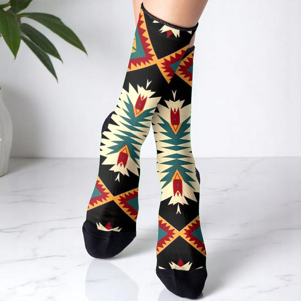 DS250424M01 Native American Fit Socks – Powwow Store