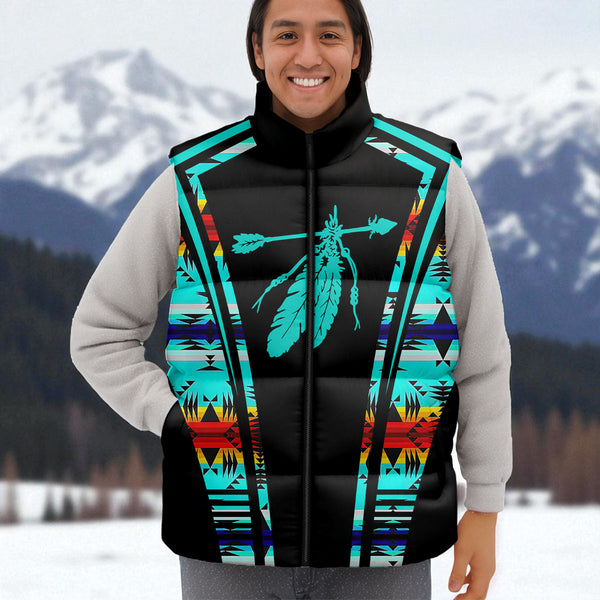 GB-HW000307 Native American Unisex Down Puffer Vest – Powwow Store