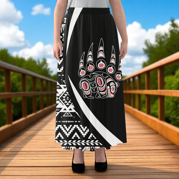 GB-HW000769 Native American Women Maxi Chiffon Skirts With Lining ...