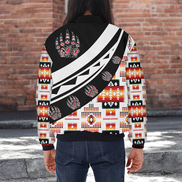 GB-HW001120 Native American Bomber Jacket With Sleeve Pocket – Powwow Store