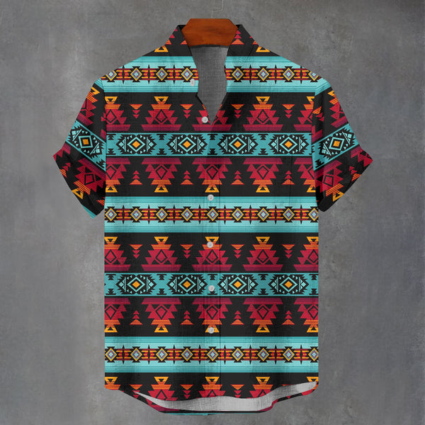 GB-HW0011176 Tribe Design Native American Hawaiian Shirt 3D – Powwow Store