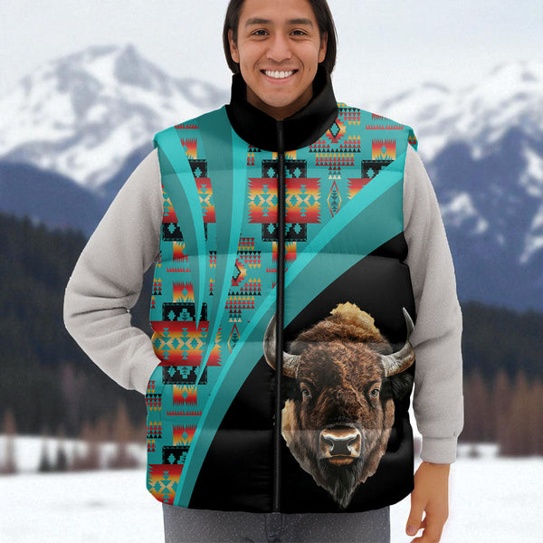 GB-HW0011575 Native American Unisex Down Puffer Vest – Powwow Store