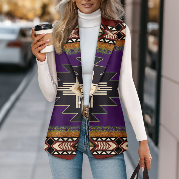 GB-NAT0001-04 Native American Loose Women Suit Vest – Powwow Store