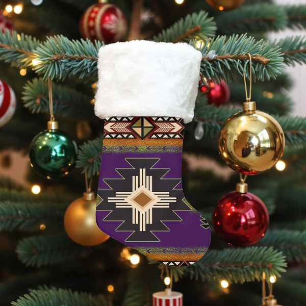 GB-NAT0001-04 Native American Single Christmas Sock With Plush Cuff ...