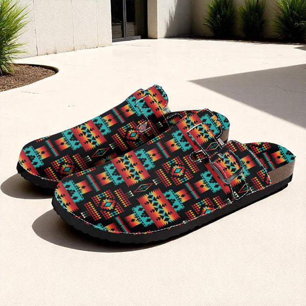 GB-NAT00046-02 Native American Classic Clog Sandals – Powwow Store