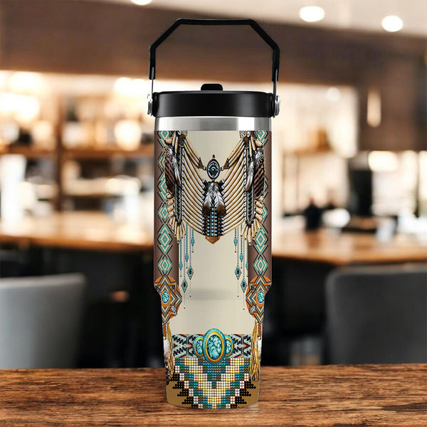 GB-NAT00059 Native American Flip Straw 30oz Printed Tumbler – Powwow Store