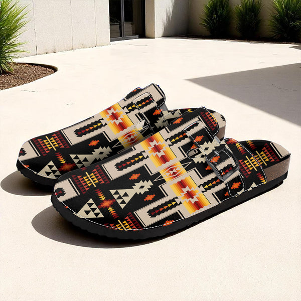 GB-NAT00062-01 Native American Classic Clog Sandals – Powwow Store