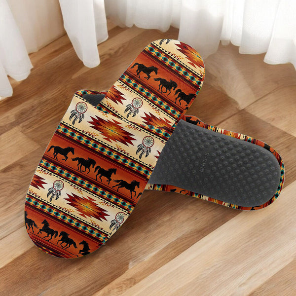 GB-NAT00245-02 Native American Cotton Slippers – Powwow Store