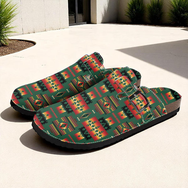 GB-NAT00302-03 Native American Classic Clog Sandals – Powwow Store