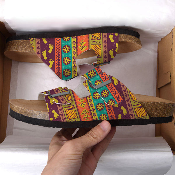 GB-NAT00590 Native American Classic Double-Strap Sandals – Powwow Store