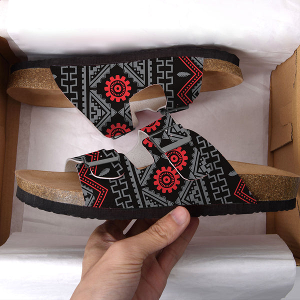 GB-NAT00595 Native American Classic Double-Strap Sandals – Powwow Store