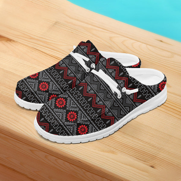 GB-NAT00595 Pattern Native American Mesh Dude Shoes – Powwow Store