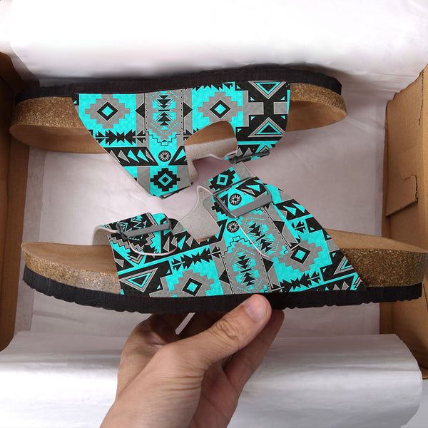 GB-NAT00626 Native American Classic Double-Strap Sandals – Powwow Store