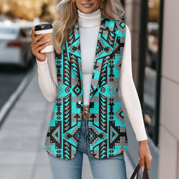 GB-NAT00626 Native American Loose Women Suit Vest – Powwow Store
