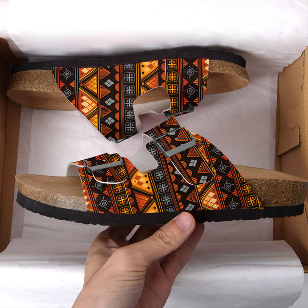GB-NAT00644 Native American Classic Double-Strap Sandals – Powwow Store